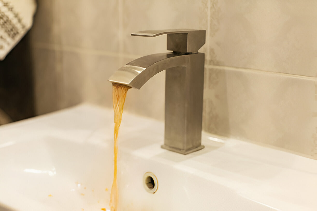 Eau jaune au robinet : causes possibles et solutions pratiques